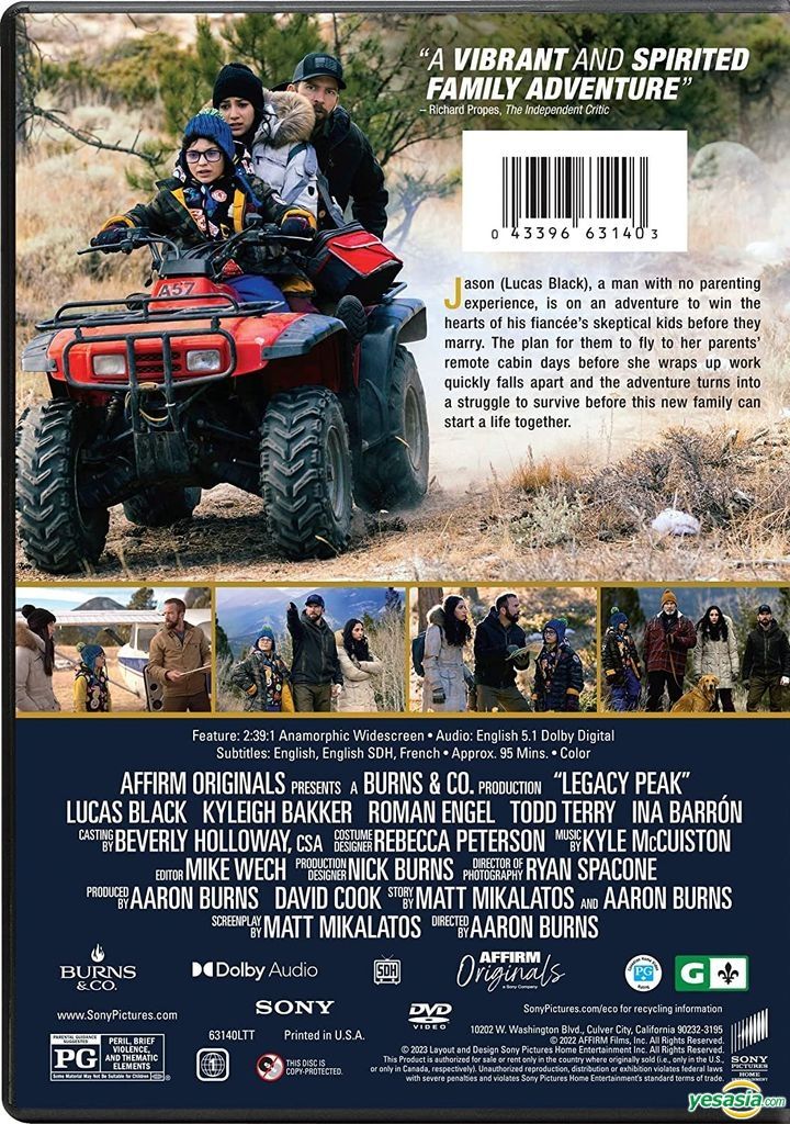 YESASIA: Legacy Peak (2022) (DVD) (US Version) DVD - Lucas Black ...
