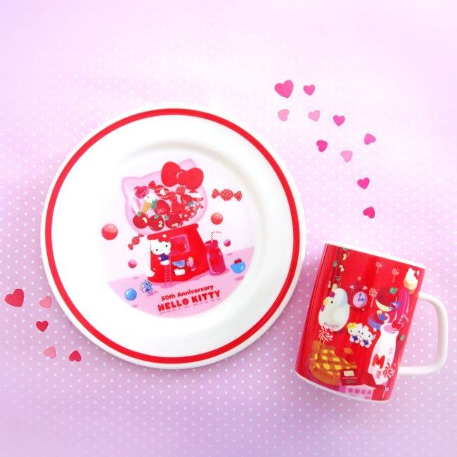 YESASIA: Hello Kitty 50th Ceramic Plate - Kanesho Toki - Lifestyle ...
