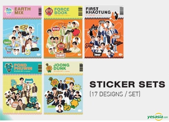YESASIA: Fanday Bangkok : First & Khaotung - Sticker Set PHOTO/POSTER ...