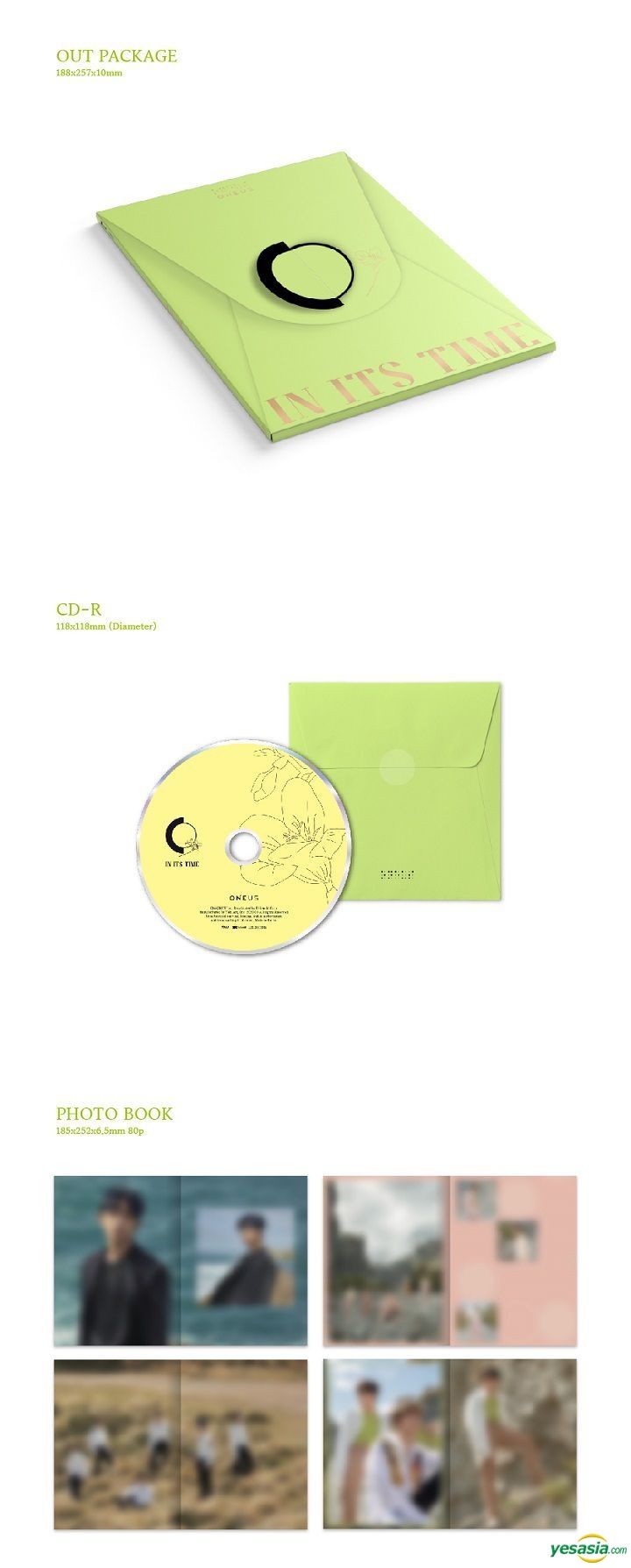 YESASIA: ONEUS Single Album Vol. 1 - IN ITS TIME CD - ONEUS, RBW ...