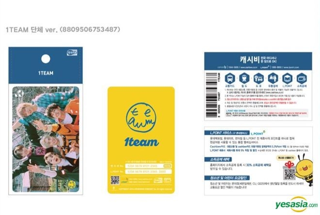 YESASIA: 1TEAM Cashbee Card GROUPS,Celebrity Gifts,GIFTS,MALE STARS,PHOTO/POSTER - 1team ...