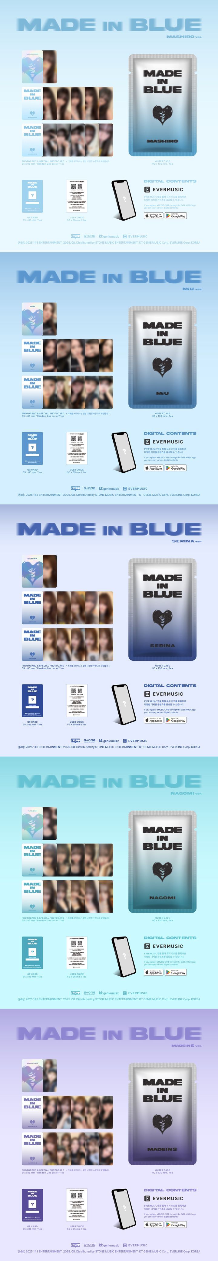 YESASIA: MADEIN S - MADE in BLUE (Platform Album) (EVER Version ...