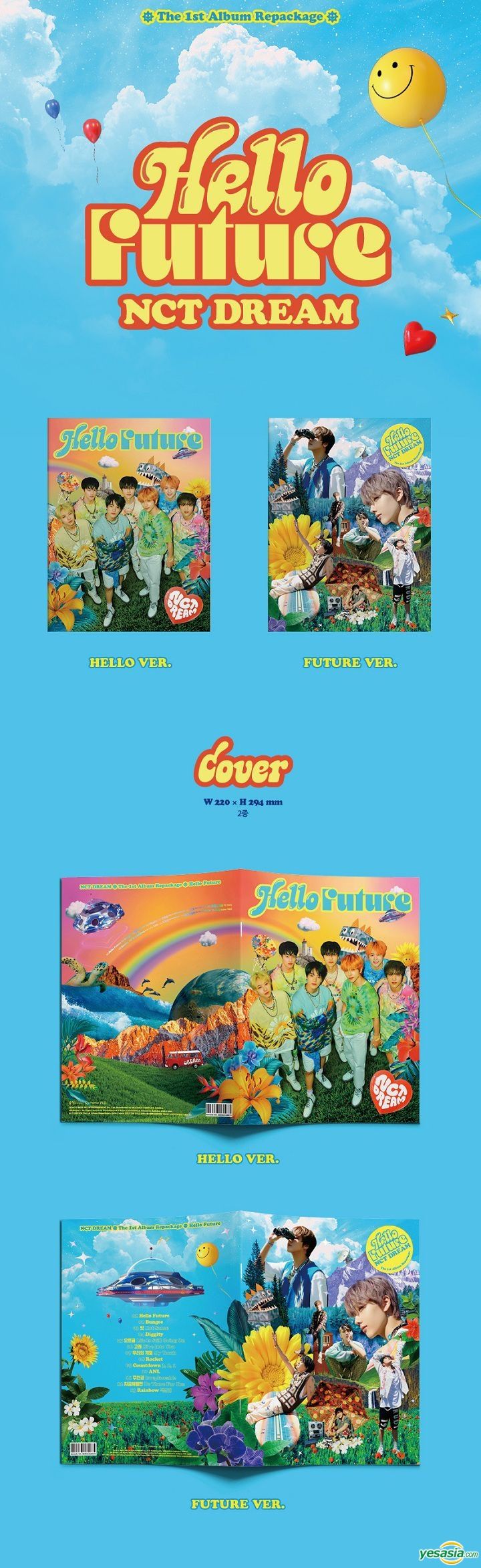 YESASIA: NCT DREAM Vol. 1 Repackage - Hello Future (Photo Book Version ...