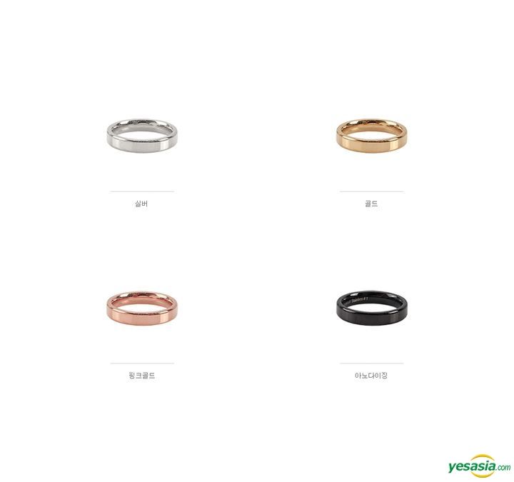 YESASIA: BTS: Suga Style - Always Ring (Silver) (Size 9-10) MALE STARS ...