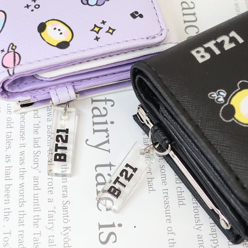 YESASIA: BT21 minini Compact Wallet (Purple) - CRUX - Lifestyle & Gifts ...
