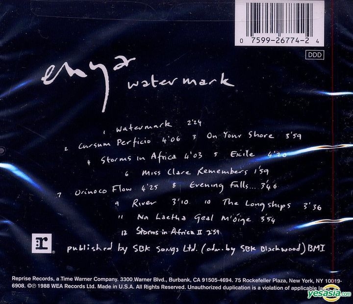 YESASIA: Watermark (US Version) CD - Enya, Reprise Records - Western ...