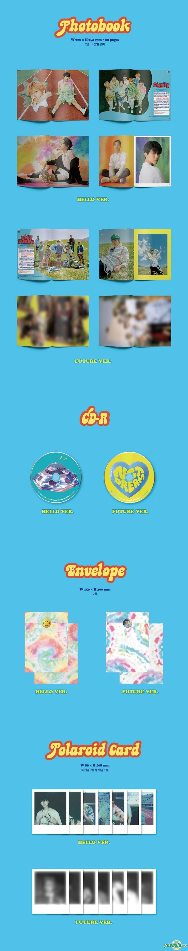 YESASIA: NCT DREAM Vol. 1 Repackage - Hello Future (Photo Book Version ...