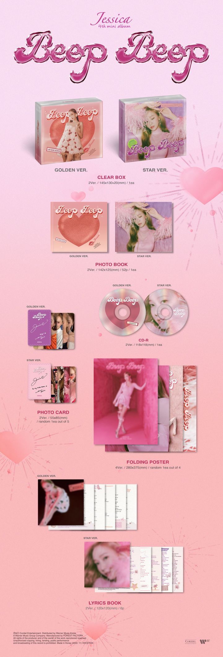 YESASIA: Jessica Mini Album Vol. 4 - Beep Beep (Star Version) Music ...