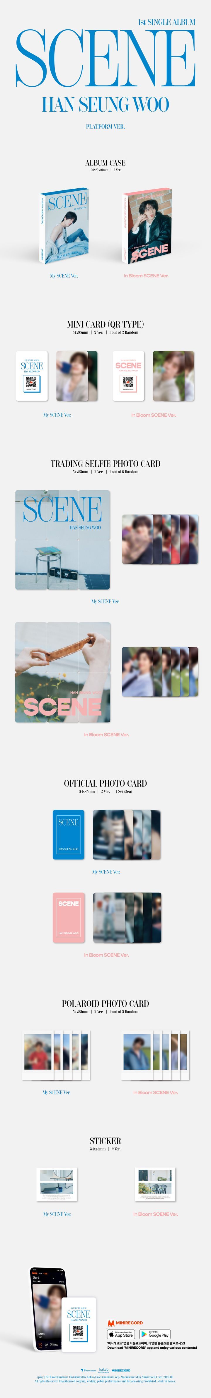 YESASIA: Han Seung Woo Single Album Vol. 1 - SCENE (Platform Version ...