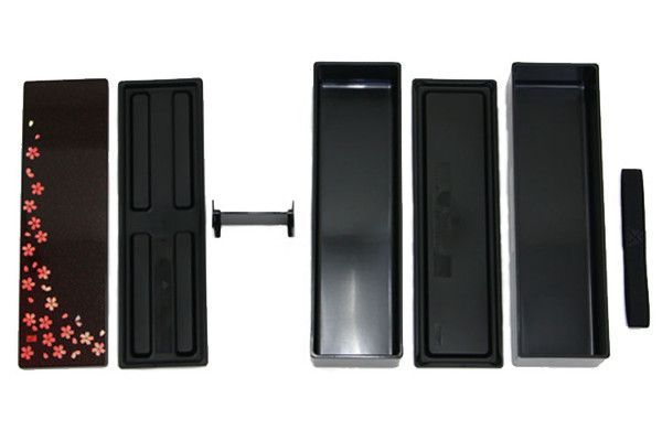 YESASIA: Hakoya 2-Tier Slim Lunch Box 840ml (Akane Sakura Aka) - Hakoya - Lifestyle & Gifts ...