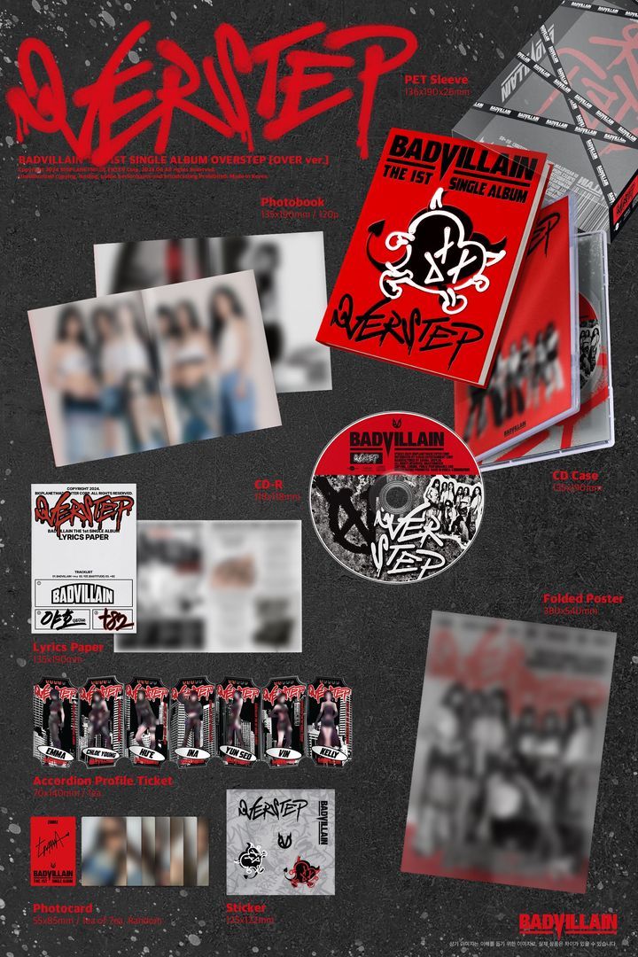 YESASIA: Image Gallery - BADVILLAIN Single Album Vol. 1 - OVERSTEP ...