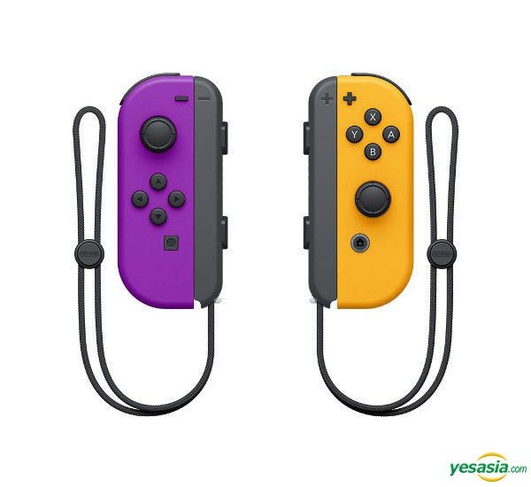 YESASIA: Nintendo Switch Joy-Con(L) (Neon Purple) /(R) (Neon Orange ...