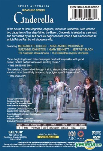 YESASIA: Cinderella - Rossini / Australian Opera (DVD) (US Version) DVD ...