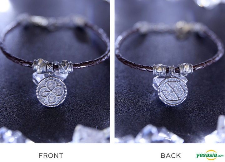 YESASIA: EXO Official Goods - Leather Bracelet (Brown) (Gray Pendant ...