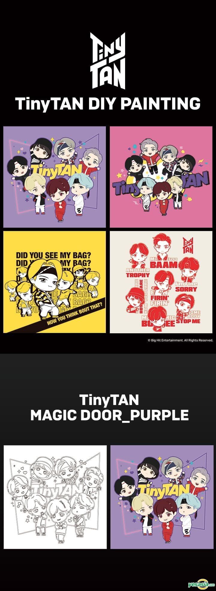 YESASIA: BTS - TinyTAN DIY Painting (Magic Door) (Purple) GIFTS,MALE STARS,Celebrity Gifts ...