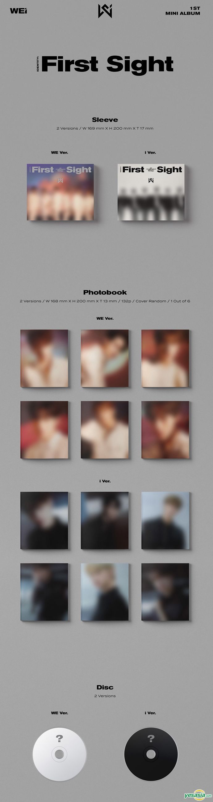 YESASIA: Image Gallery - WEi Mini Album Vol. 1 - IDENTITY : First Sight ...