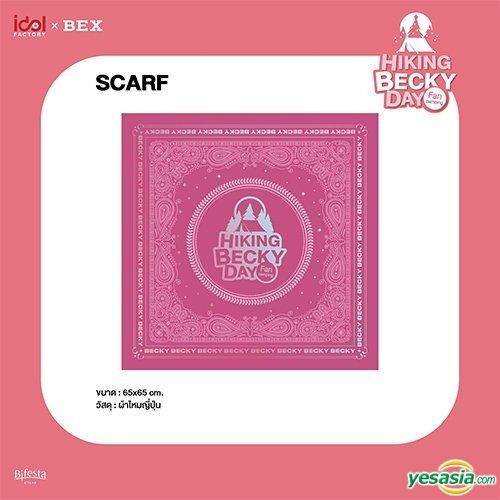 YESASIA: Hiking Becky Day Fan Camping - Scarf Celebrity Gifts,PHOTO ...