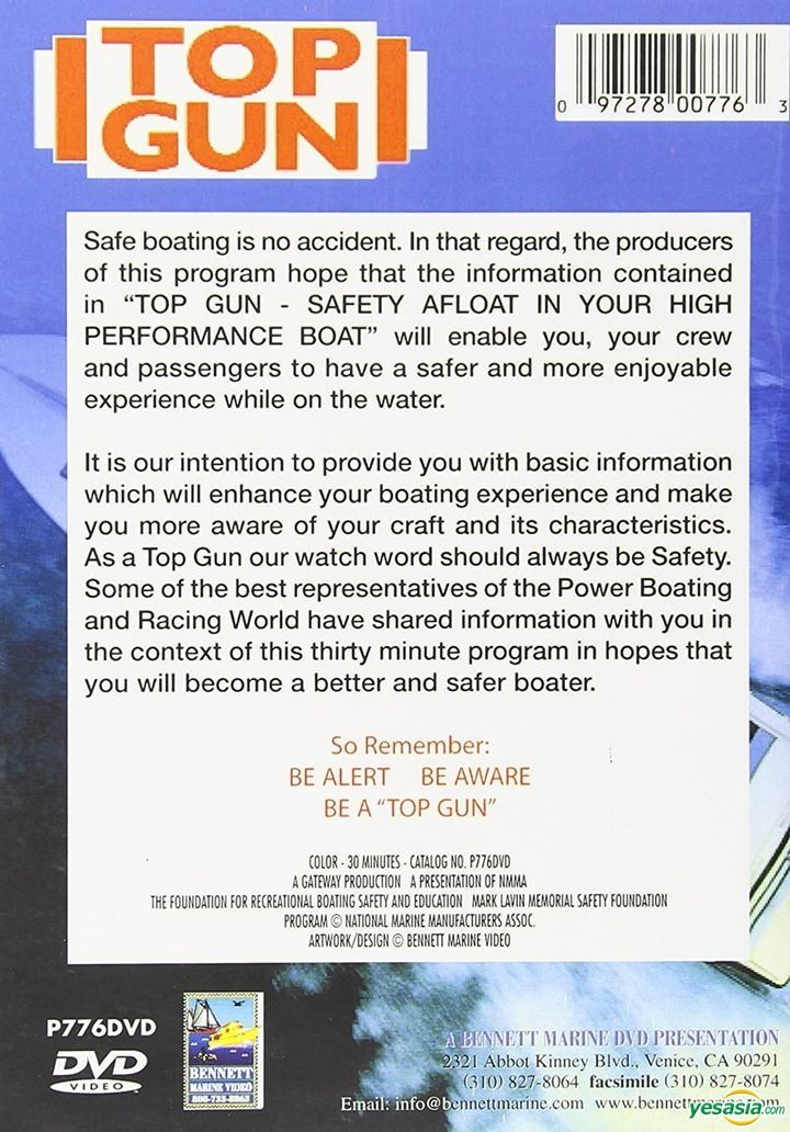 YESASIA : Top Gun - Safety Afloat In Your High Performance Boat! (DVD ...