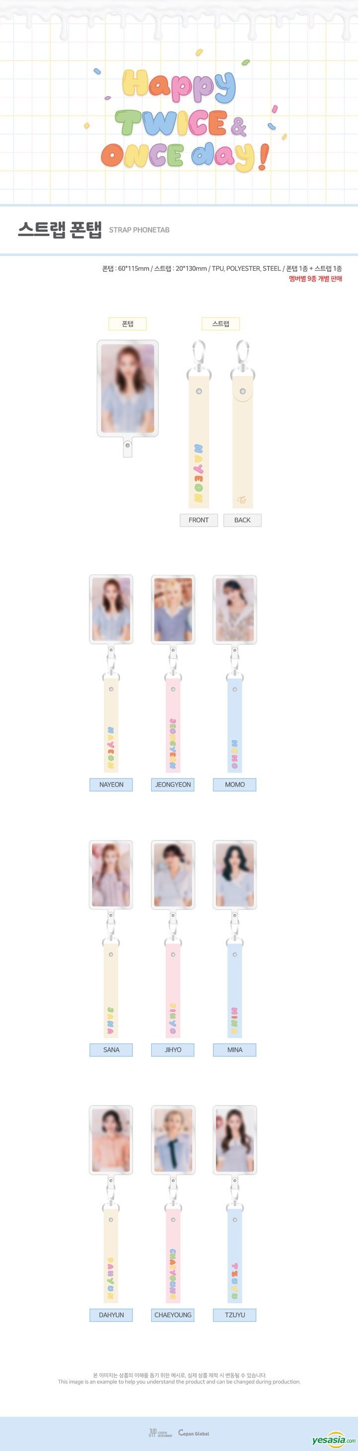 YESASIA: Twice 'HAPPY TWICE & ONCE DAY!' Official Goods - Strap Phonetab (Jeong Yeon) GROUPS ...