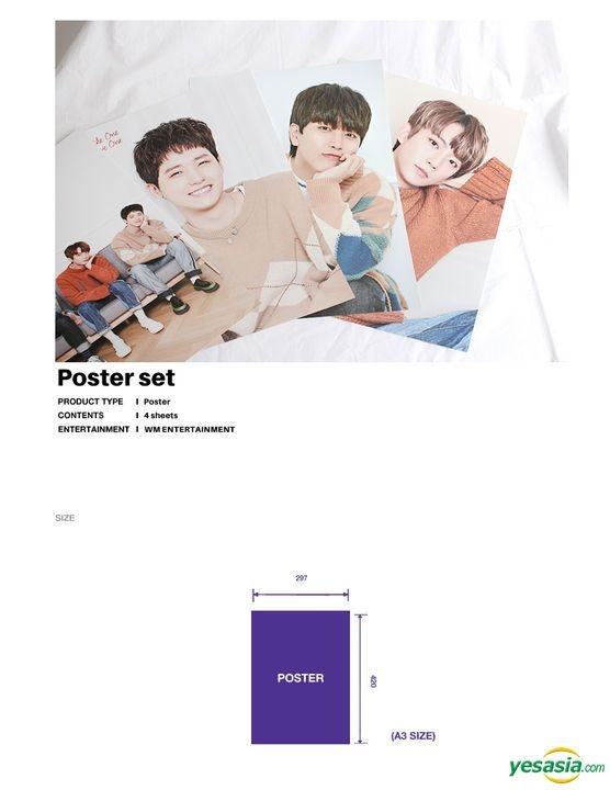 YESASIA: B1A4 - Be the One All for One Poster Set Celebrity Gifts,MALE ...