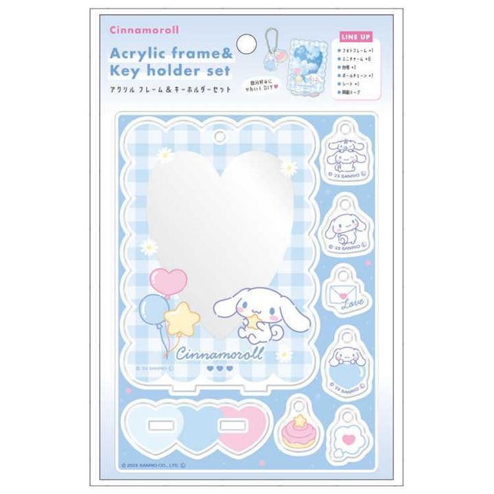 YESASIA: Cinnamoroll Acrylic Frame & Key Holder Set - Kamio Japan ...