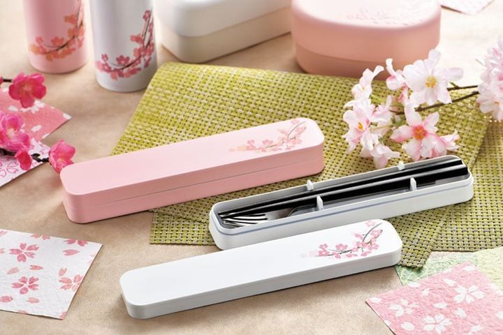 YESASIA: Hakoya Cutlery Set with Case (SAKURA WH) - Hakoya - Lifestyle & Gifts - Free Shipping ...