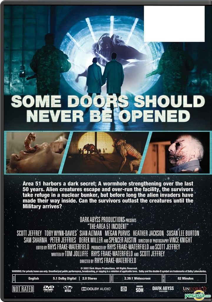 YESASIA: The Area 51 Incident (2022) (DVD) (US Version) DVD - Megan Purvis, Sian Altman ...