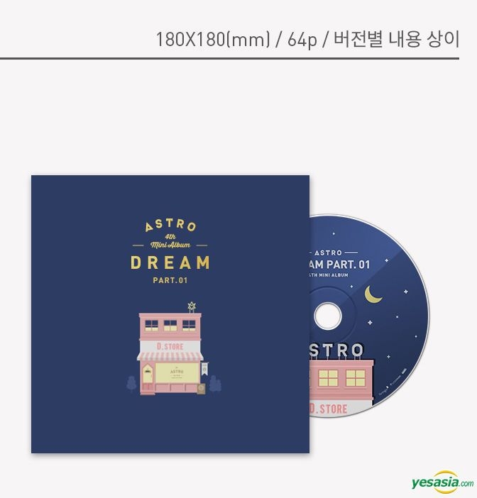 YESASIA: Astro Mini Album Vol. 4 - Dream Part.01 (NIGHT) + Poster in ...
