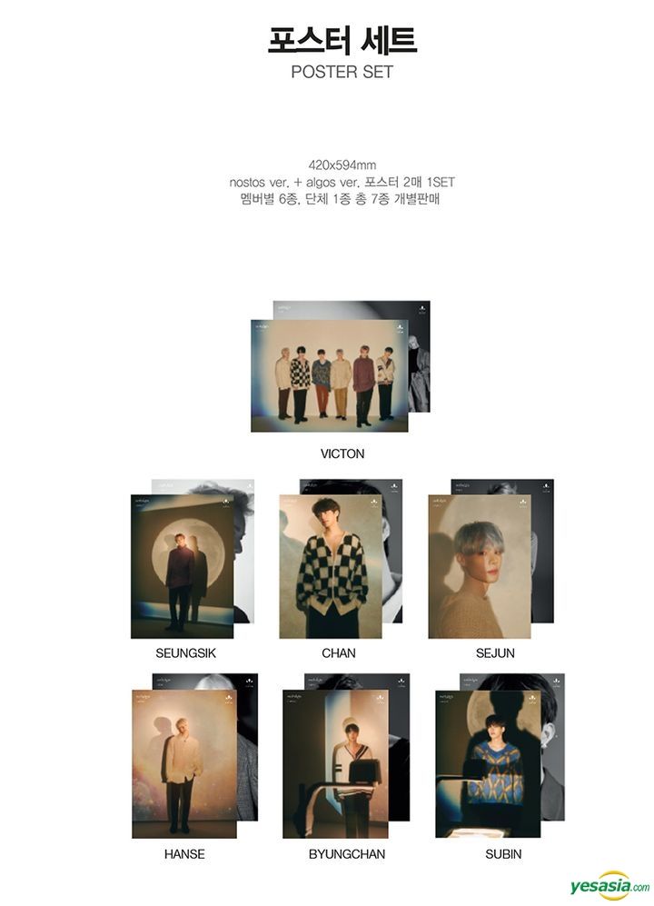YESASIA: Victon 'nostalgia' Official Pop-Up Store Goods - Poster Set ...