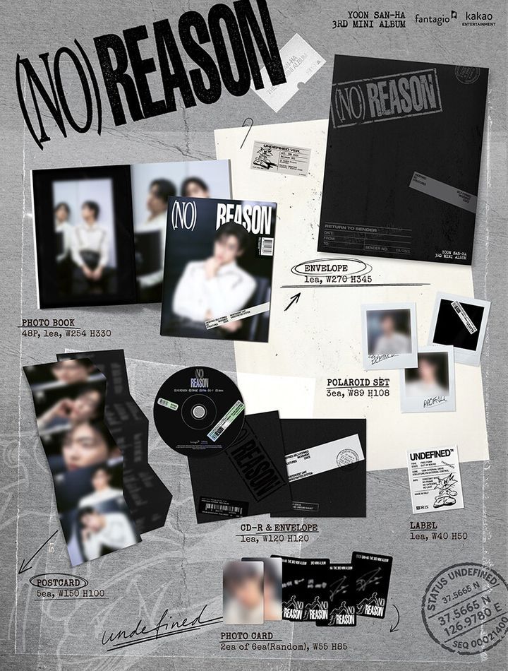 YESASIA : Yoon San Ha Mini Album Vol. 3 - NO REASON (Random Ver.) 音樂 ...
