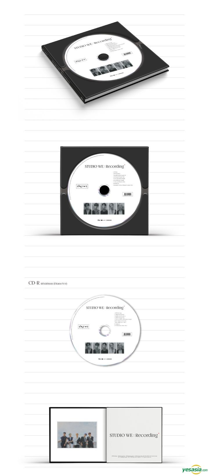 YESASIA: ONEWE 1st Demo Album - STUDIO WE : Recording CD - ONEWE, RBW ...