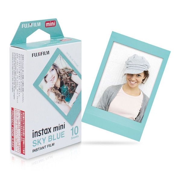 YESASIA: Fujifilm Instax Mini Film (Blue Frame) (10 Sheets per Pack ...