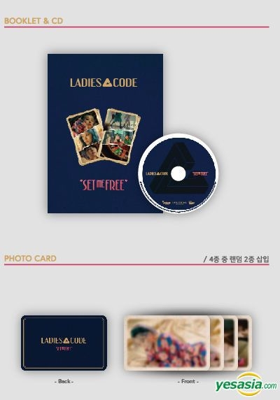 YESASIA: Ladies' Code Mini Album - Code#03 Set Me Free + Poster in Tube ...