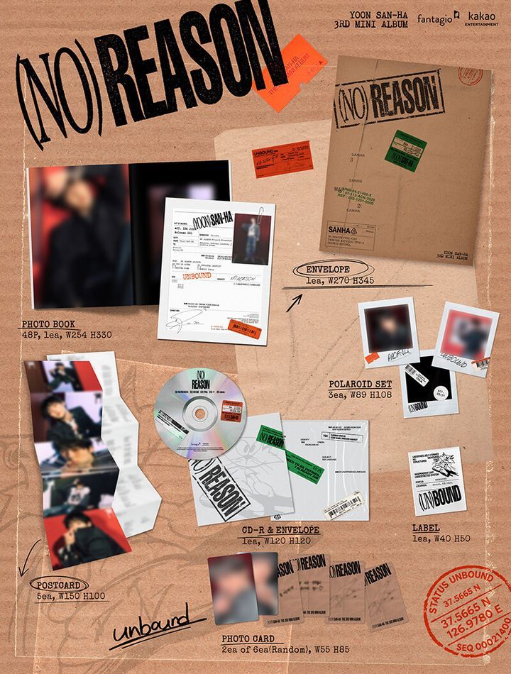 YESASIA : Yoon San Ha Mini Album Vol. 3 - NO REASON (Random Ver.) 音樂 ...