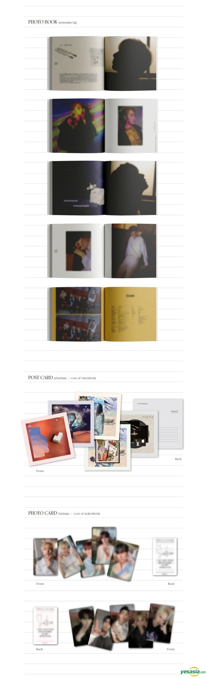 YESASIA: ONEWE 1st Demo Album - STUDIO WE : Recording CD - ONEWE, RBW ...