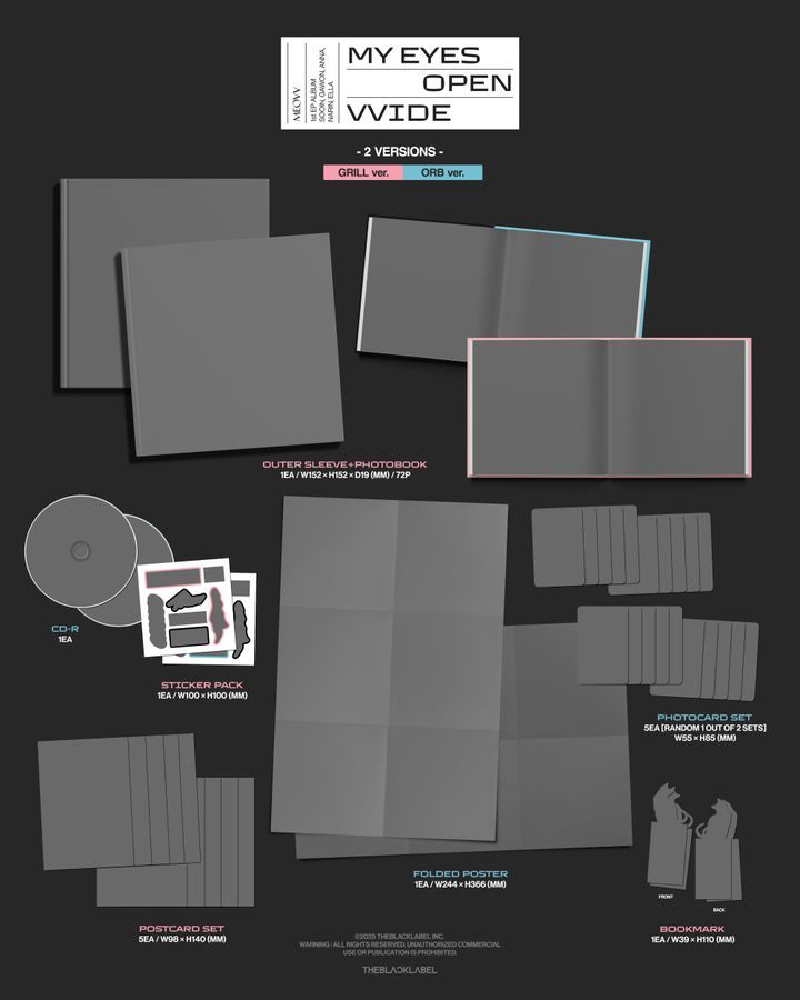 YESASIA: MEOVV EP Album Vol. 1 - MY EYES OPEN VVIDE (Photobook Version ...