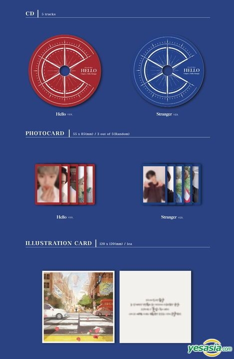 YESASIA: CIX EP Album Vol. 1 - 'HELLO' Chapter 1. Hello, Stranger (Random Version) + Random ...