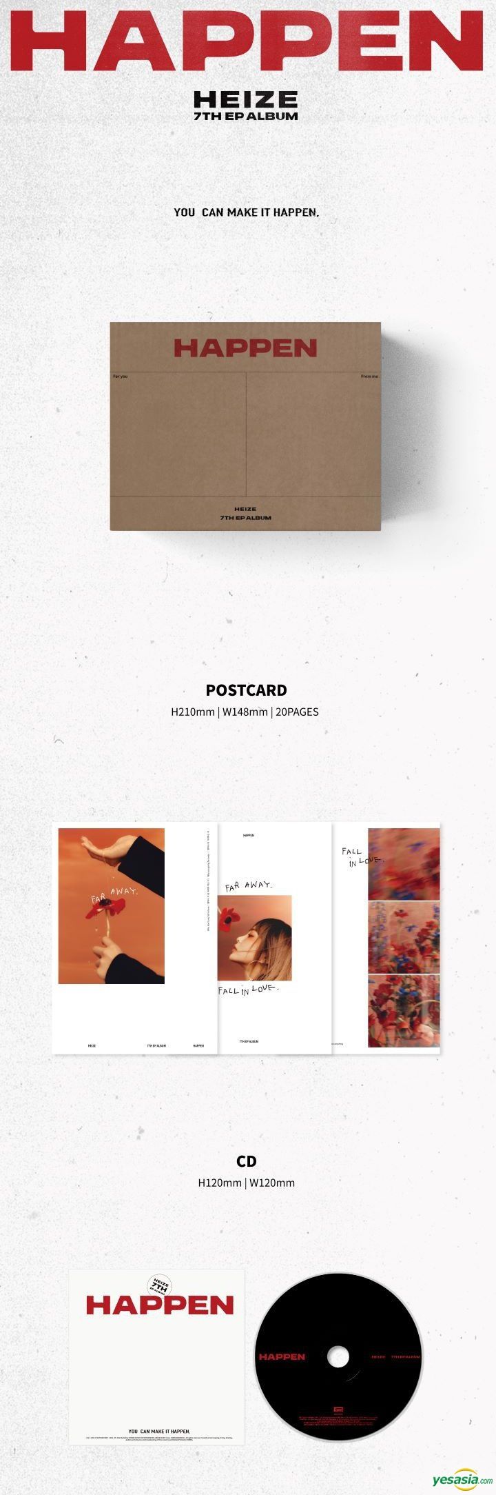 YESASIA: Heize EP Album Vol. 7 - HAPPEN Music - Heize, P nation ...