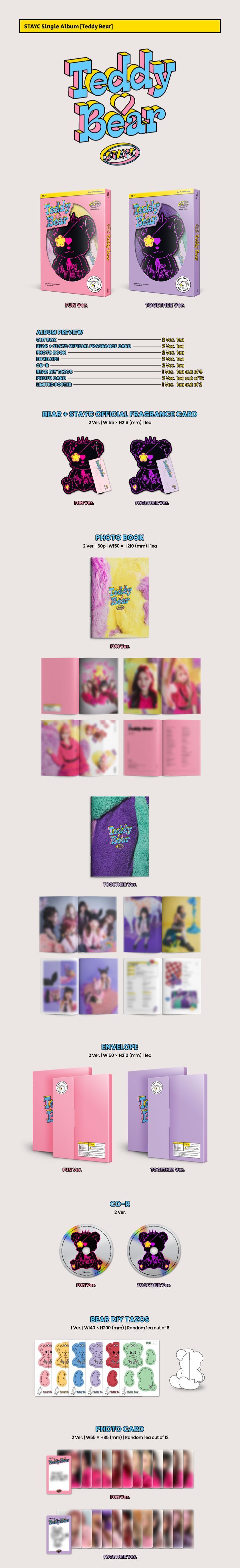 YESASIA: Image Gallery - STAYC Single Album Vol. 4 - Teddy Bear (SET ...