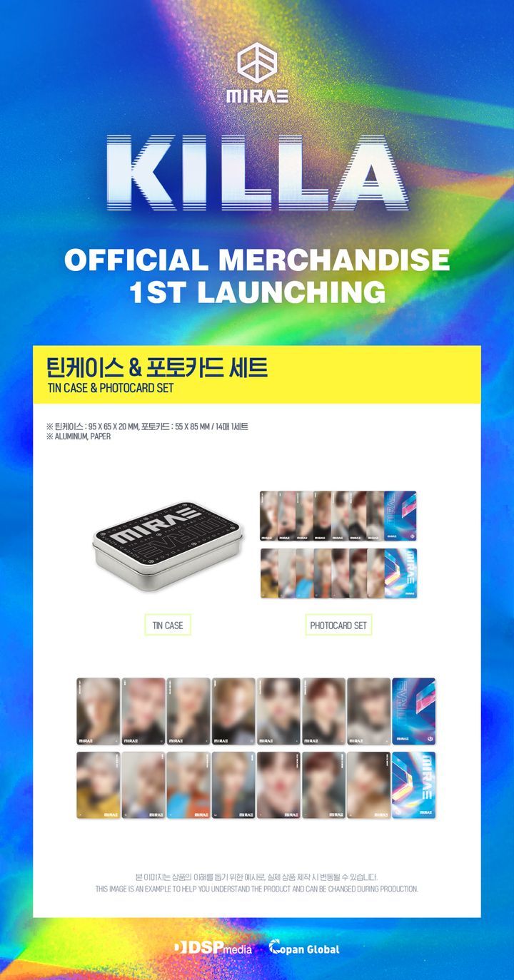 YESASIA: MIRAE 'KILLA' Official Goods - Tin Case & Photo Card Set ...