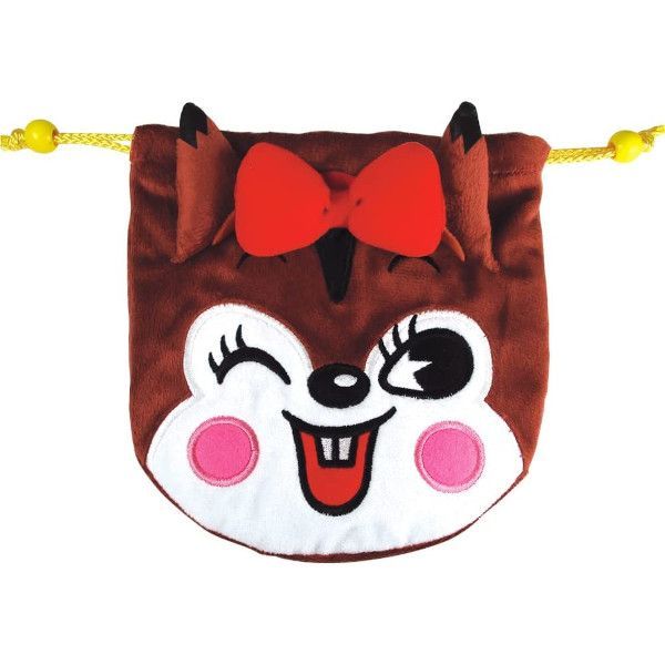 YESASIA: Snacks Pattern Series Plush Pouch (Kuppy Ramune/Squirrel) - T ...