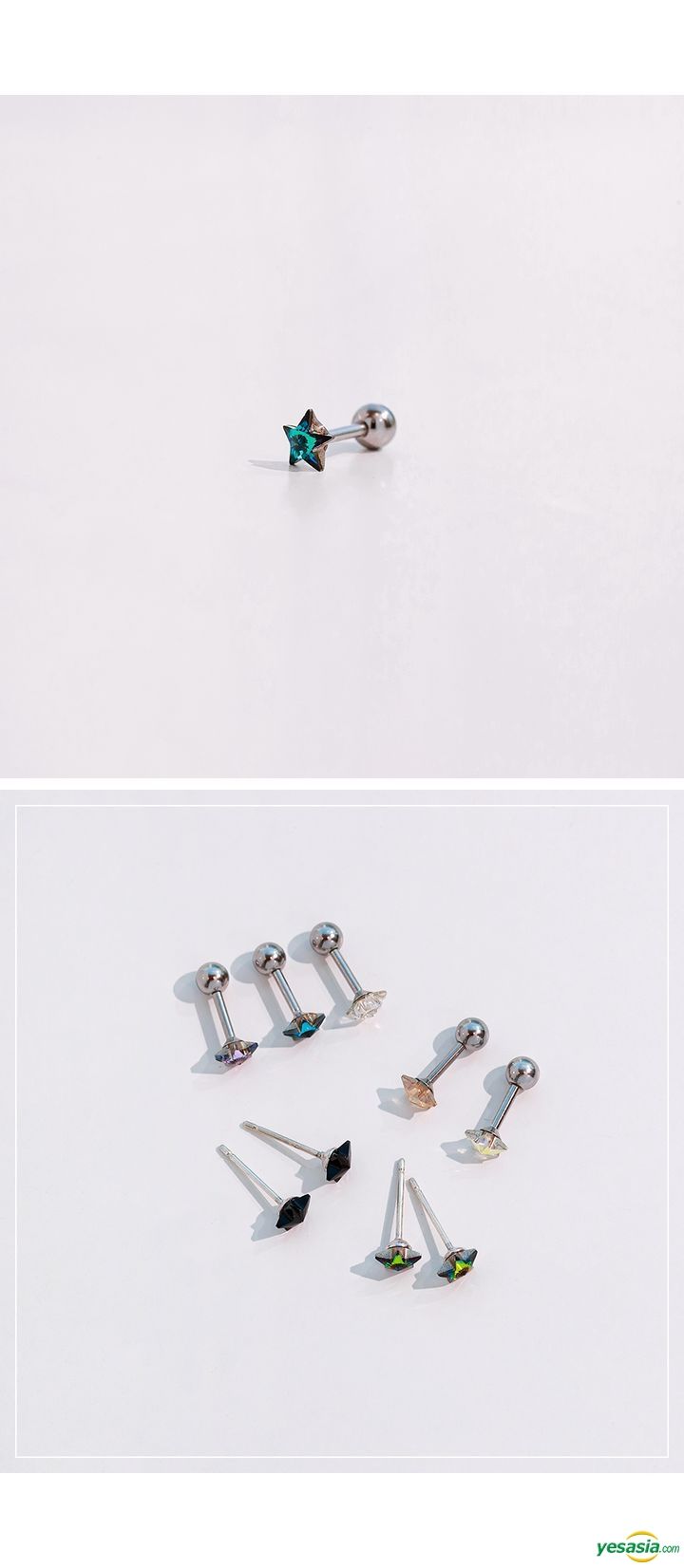 YESASIA: BTS: Suga Style - Rainbow Star Piercing (Piercing) (Multi ...