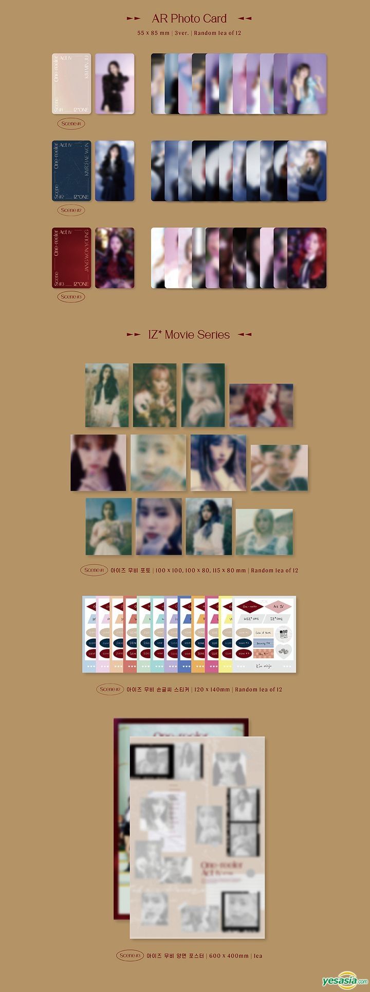 YESASIA: IZ*ONE Mini Album Vol. 4 - One-reeler / Act IV (Random Version) Music - IZ*ONE, Off the ...