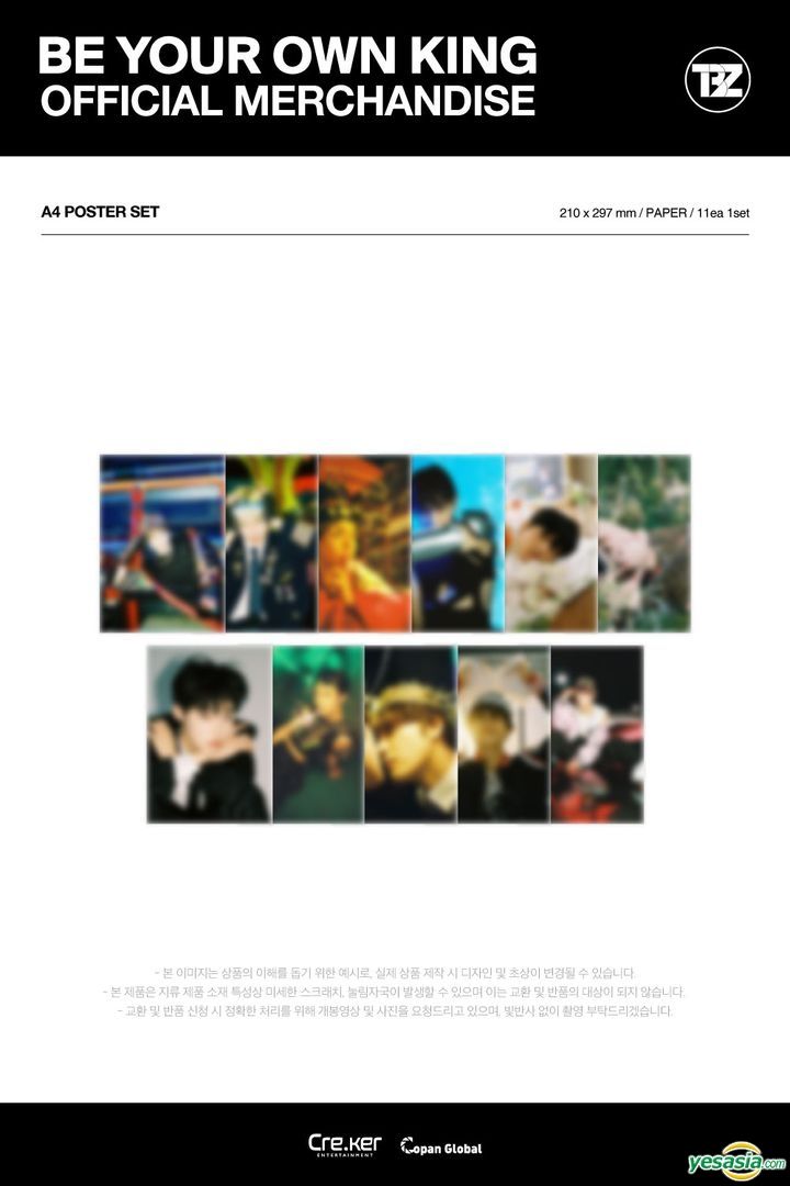 YESASIA : The Boyz - 'BE YOUR OWN KING' A4 Poster Set 組合,Celebrity Gifts,海報/寫真集,男明星,精品 - The ...