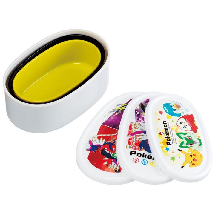 YESASIA: Pokemon Oval Seal Food Container Set (3 Pieces) - Skater ...