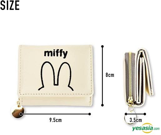 YESASIA: Image Gallery - Miffy : Ears Series Compact Wallet (White)