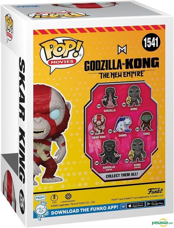 YESASIA: Funko Pop! Movies: Godzillla x Kong: The New Empire - Skar ...