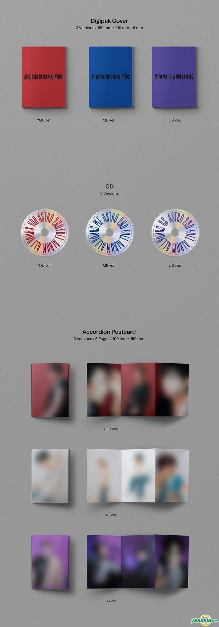 YESASIA: Astro Vol. 2 - All Yours (US Version) + Poster in Tube (US Version) CD - Astro (Korea ...