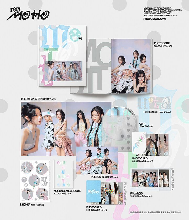 YESASIA: ITZY Mini Album Vol. 12 - Motto (PHOTOBOOK Version) (Set ...