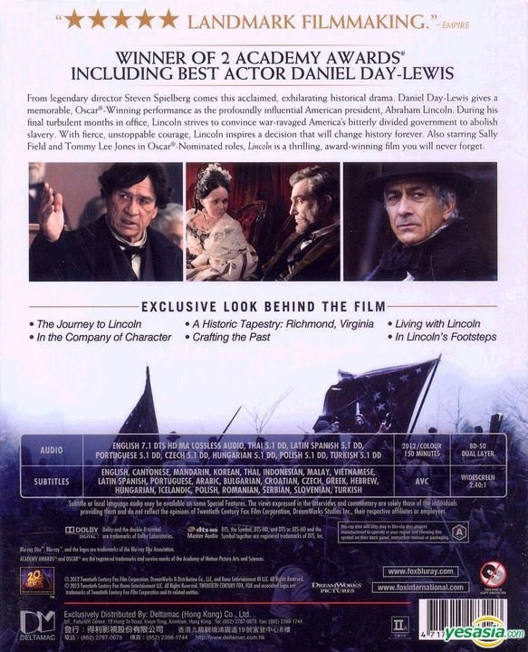 YESASIA: Lincoln (2012) (Blu-ray) (Hong Kong Version) Blu-ray - Steven ...